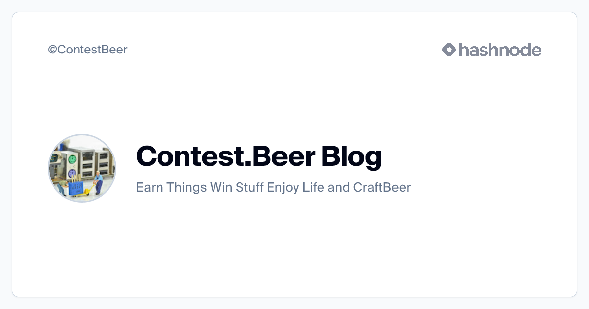 Contest.Beer Blog (@ContestBeer) | Hashnode