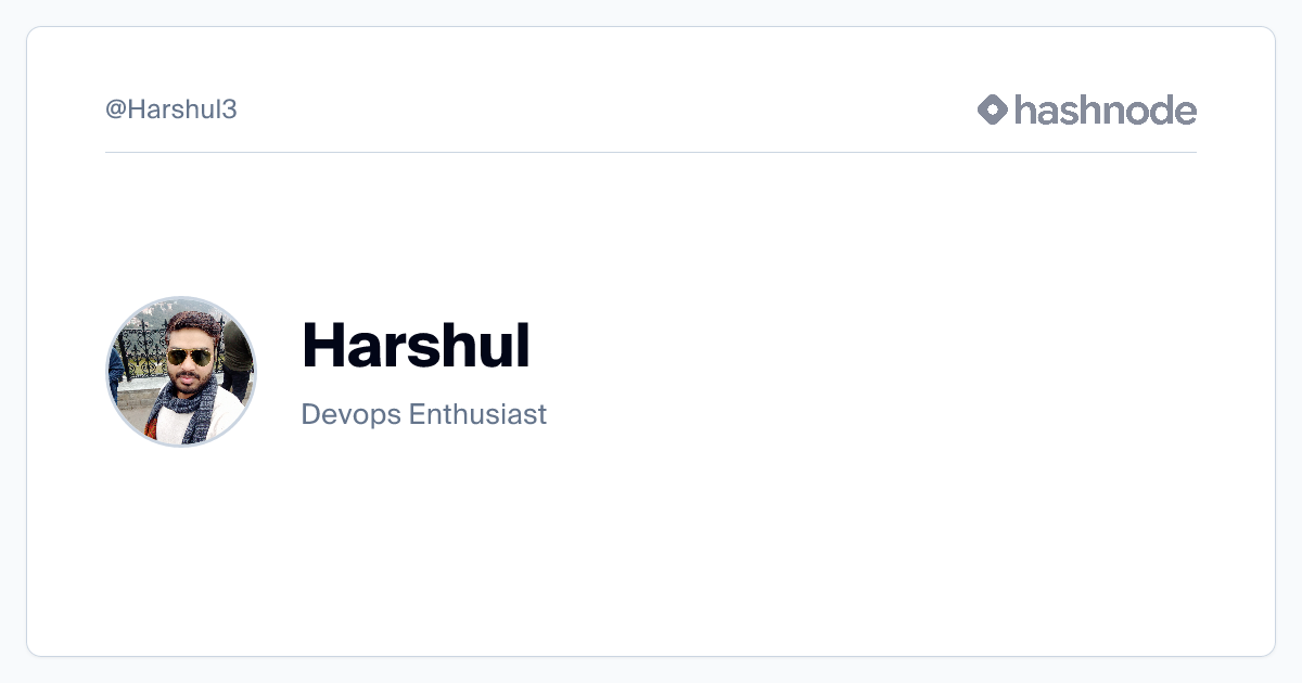Harshul (@Harshul3) | Hashnode