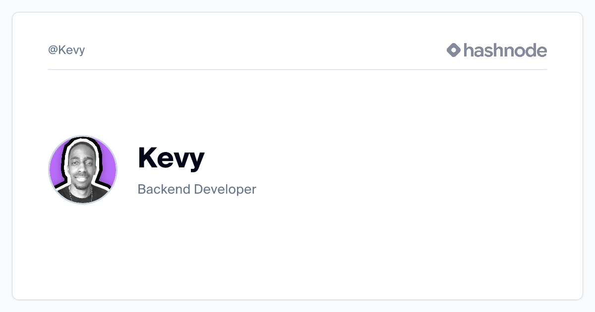 Kevy (@Kevy) | Hashnode