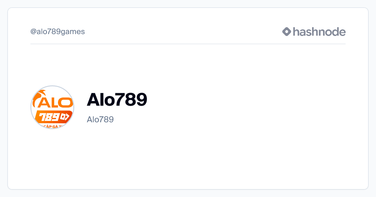 Alo789 (@alo789games) | Hashnode