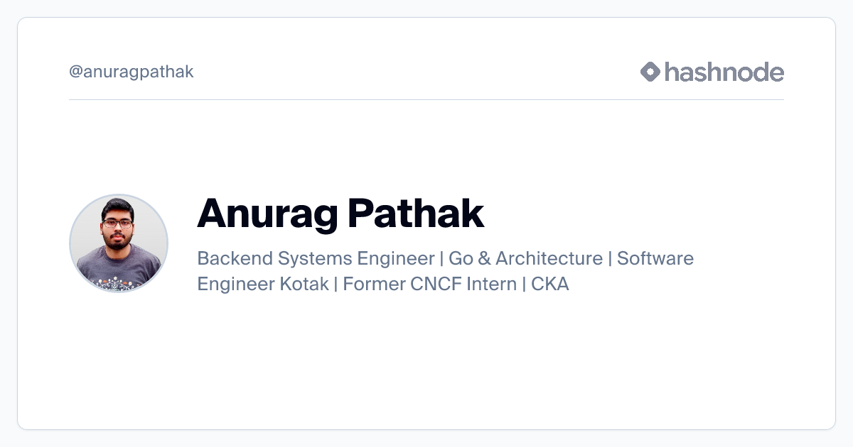 Anurag Pathak (@anuragpathak) | Hashnode