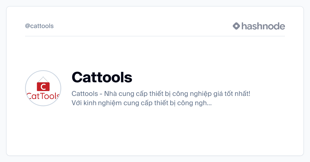 Cattools (@cattools) | Hashnode