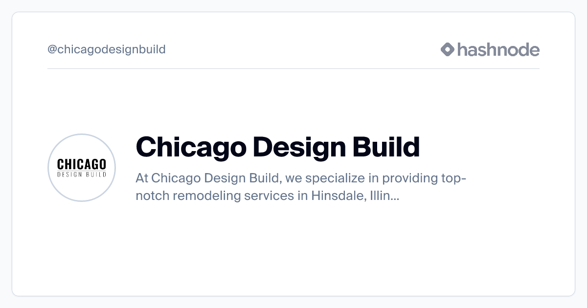 Chicago Design Build (@chicagodesignbuild) | Hashnode
