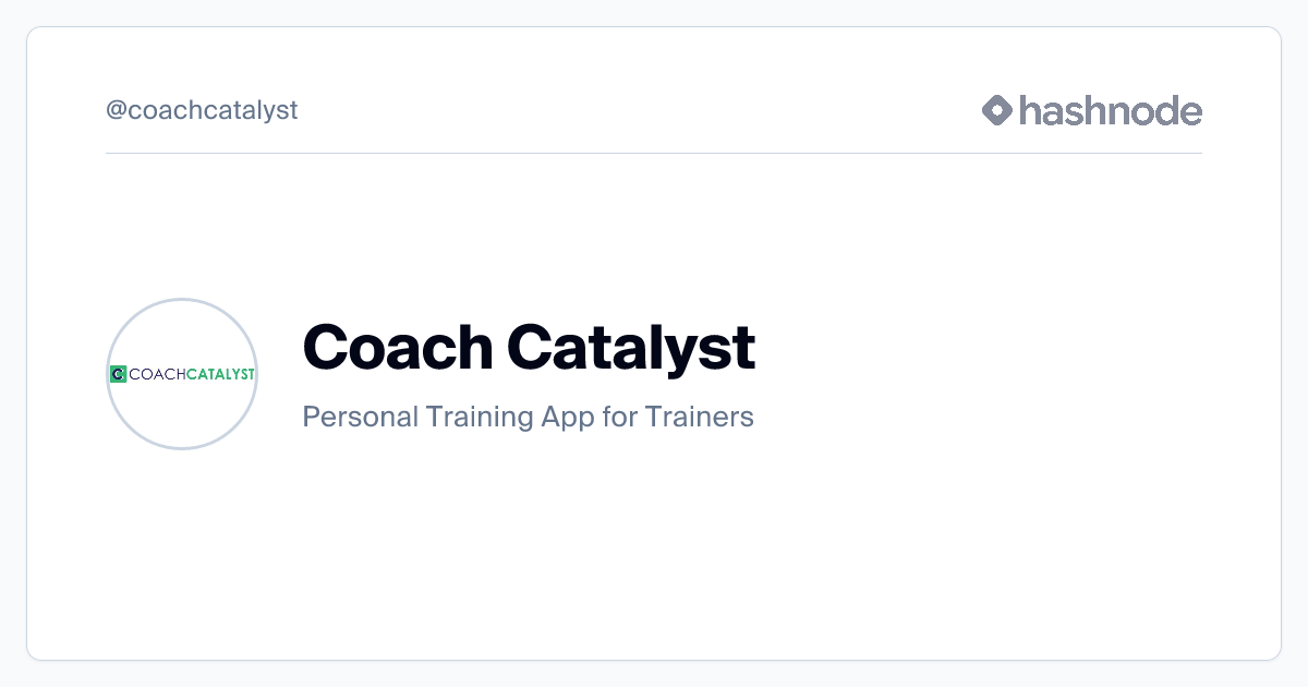 Coach Catalyst (@coachcatalyst) | Hashnode