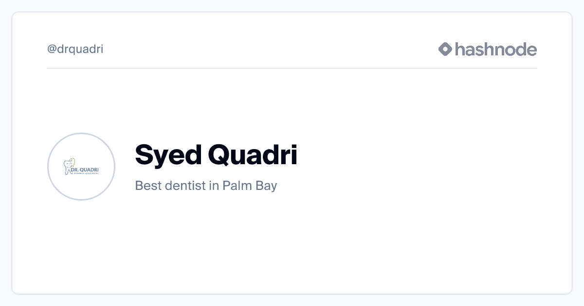 Syed Quadri (@drquadri) | Hashnode