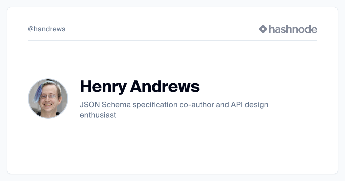 Henry Andrews (@handrews) | Hashnode