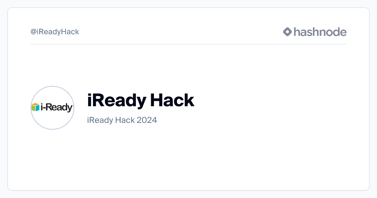 iReady Hack (@iReadyHack) | Hashnode