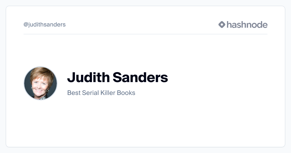 Judith Sanders (@judithsanders) | Hashnode