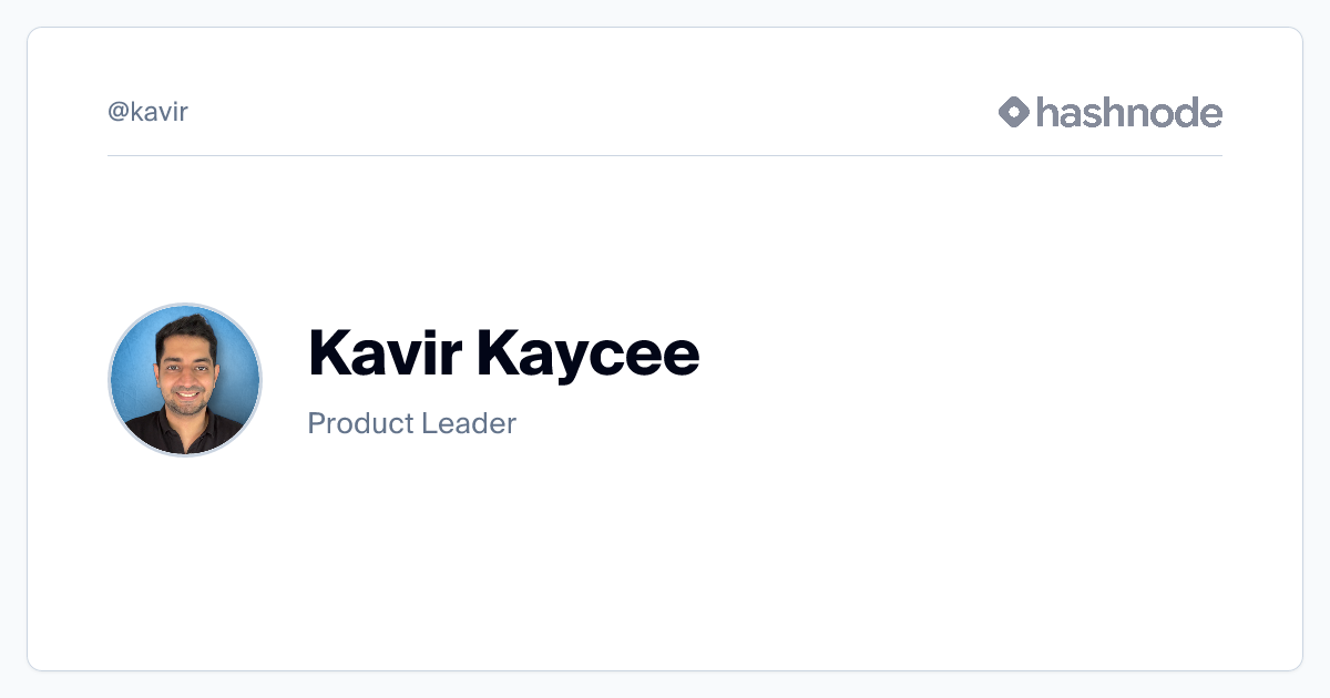 Kavir Kaycee (@kavir) | Hashnode