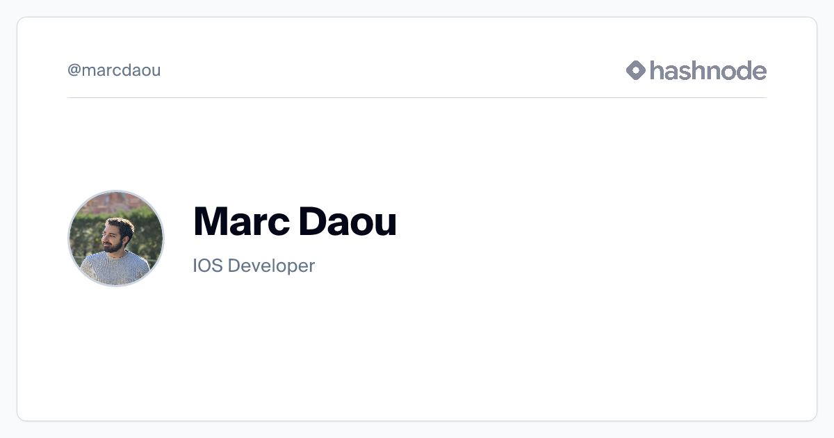 Marc Daou (@marcdaou) | Hashnode