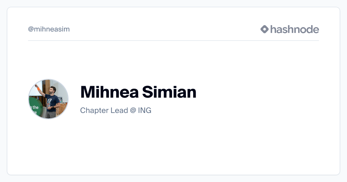 Mihnea Simian (@mihneasim) | Hashnode