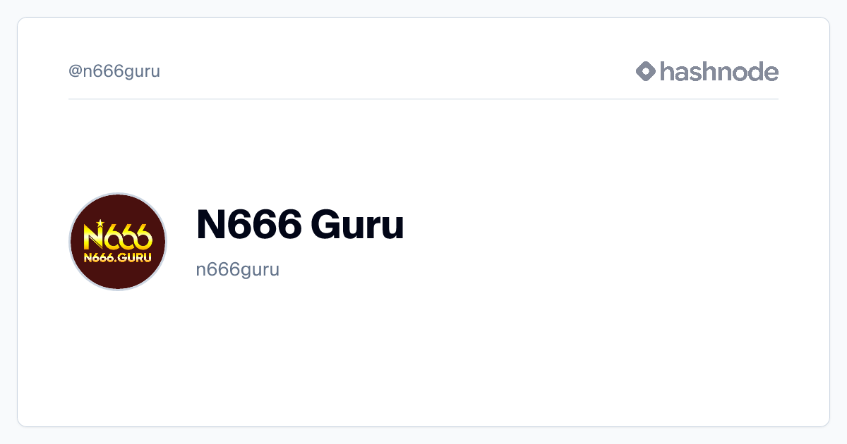 N666 Guru (@n666guru) | Hashnode
