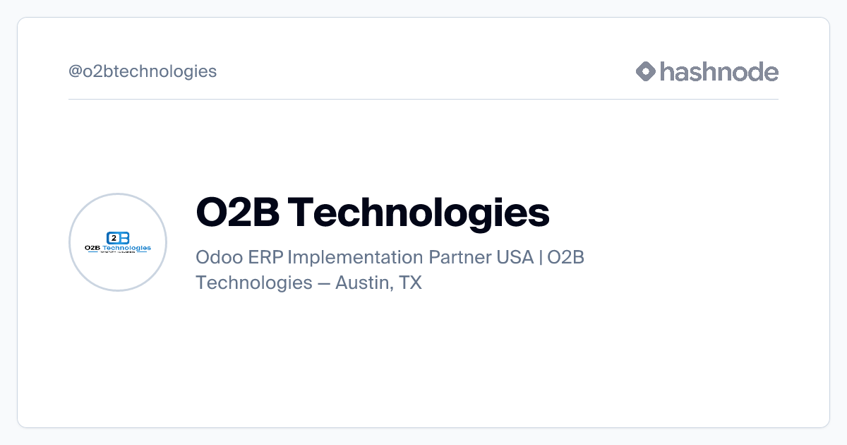 O2B Technologies (@o2btechnologies) | Hashnode