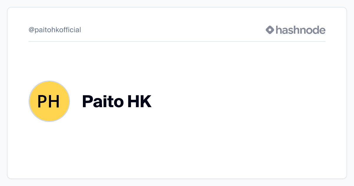 Paito HK (@paitohkofficial) | Hashnode