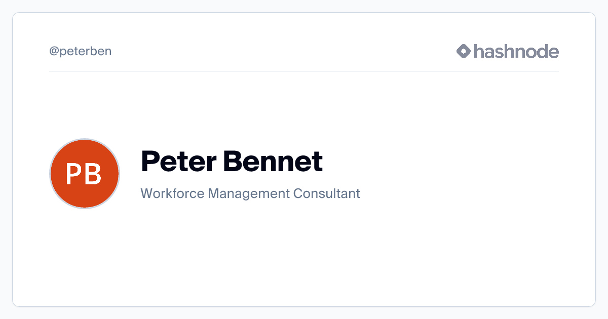 Peter Bennet (@peterben) | Hashnode
