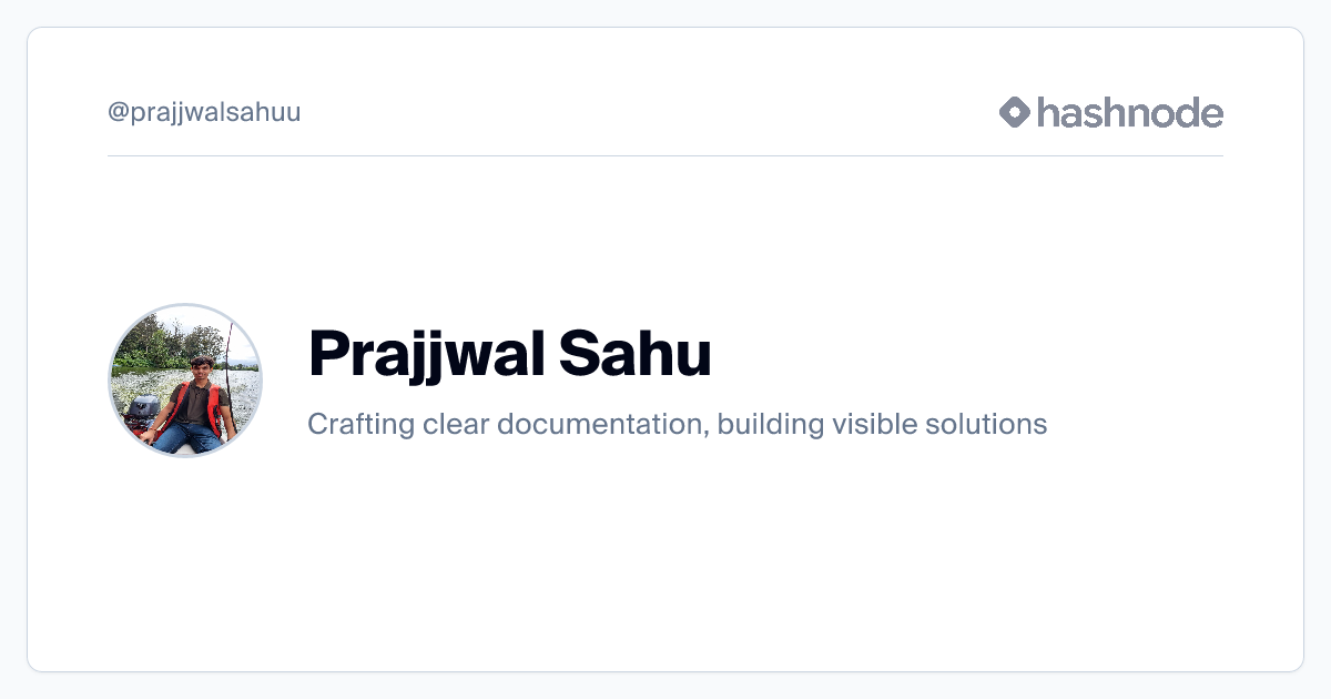 Prajjwal Sahu (@prajjwalsahuu) | Hashnode