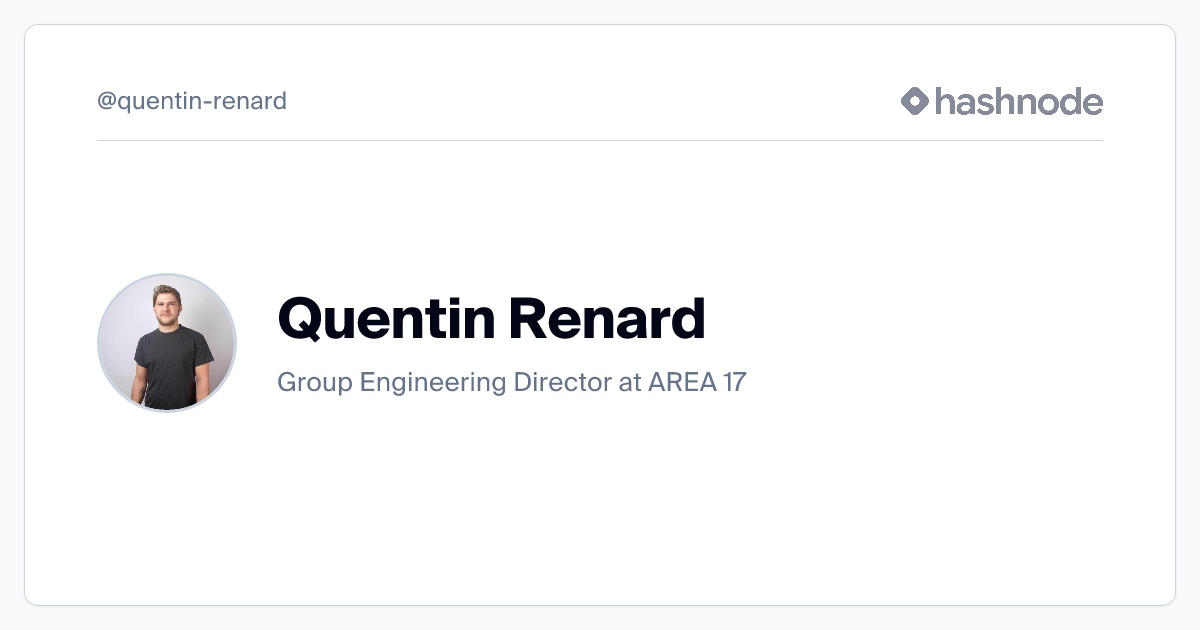 Quentin Renard (@quentin-renard) | Hashnode