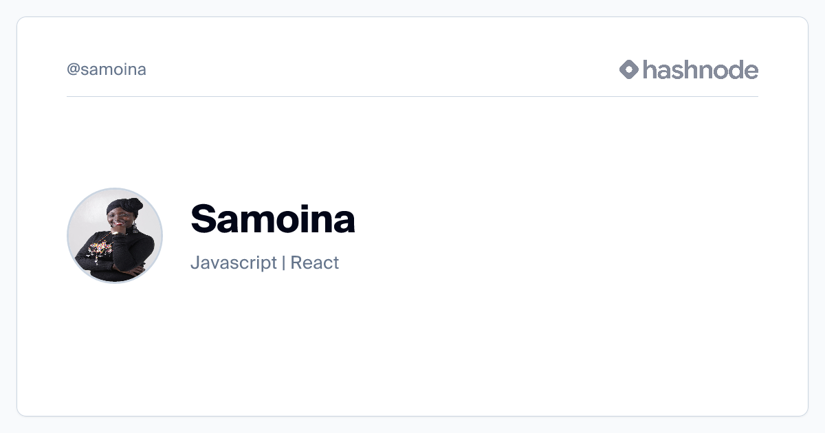 Samoina (@samoina) | Hashnode