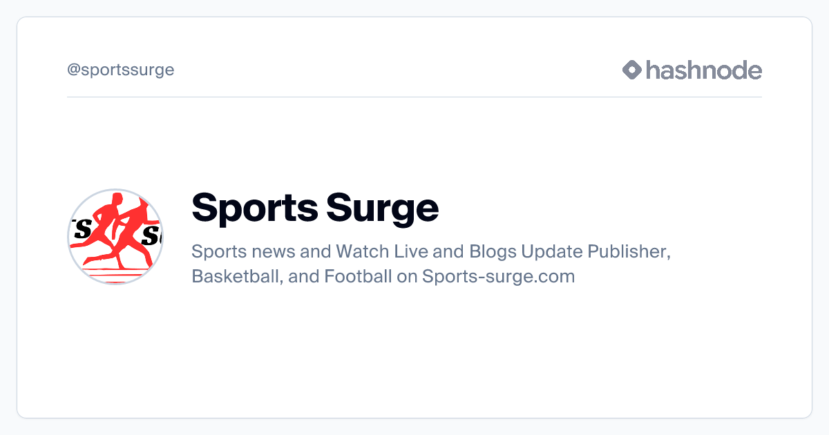 Sports Surge (@sportssurge) | Hashnode