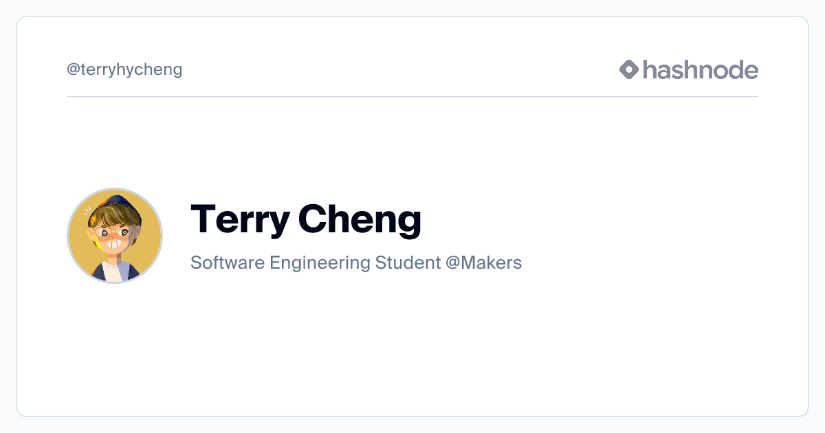 Terry Cheng (@terryhycheng) | Hashnode
