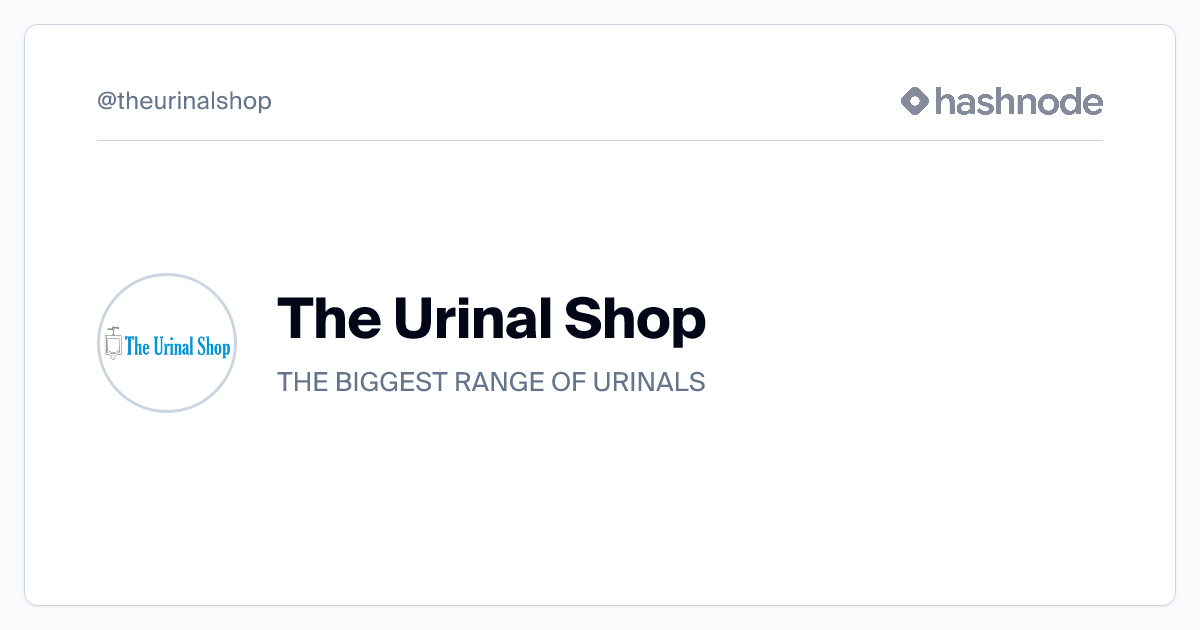 The Urinal Shop (@theurinalshop) | Hashnode