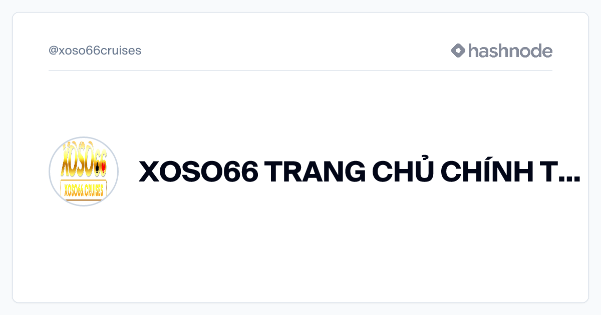XOSO66 TRANG CHỦ CHÍNH THỐNG NHÀ CÁI TOP 1 CHÂU Á (@xoso66cruises ...