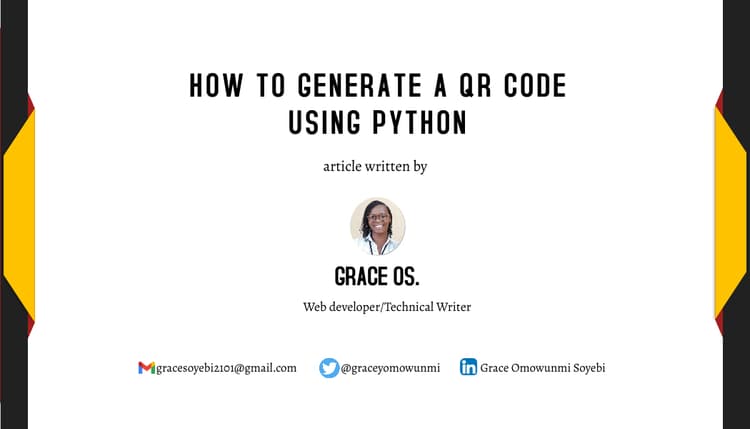 Discussion on "How To Generate A QRcode Using Python" | Hashnode