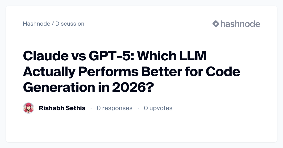 Discussion on "Claude vs GPT-5: Which LLM Actually Performs Better for ...