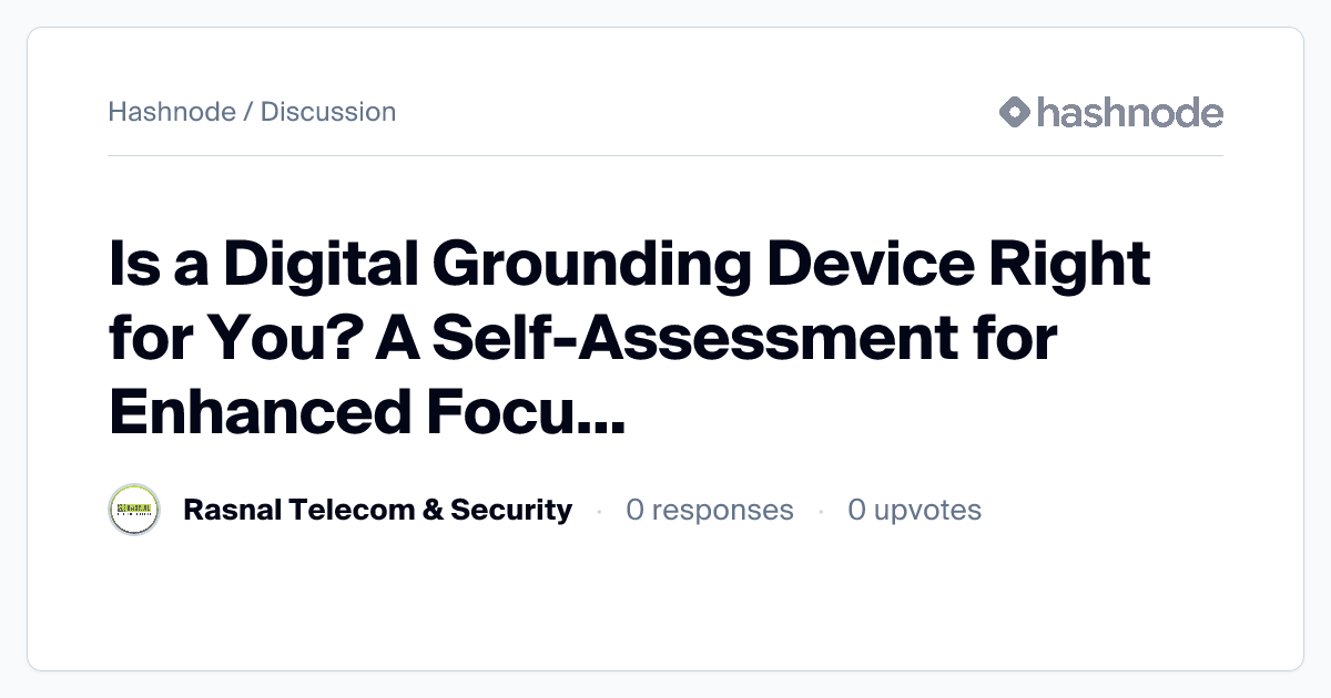 Discussion on "Is a Digital Grounding Device Right for You? A Self ...